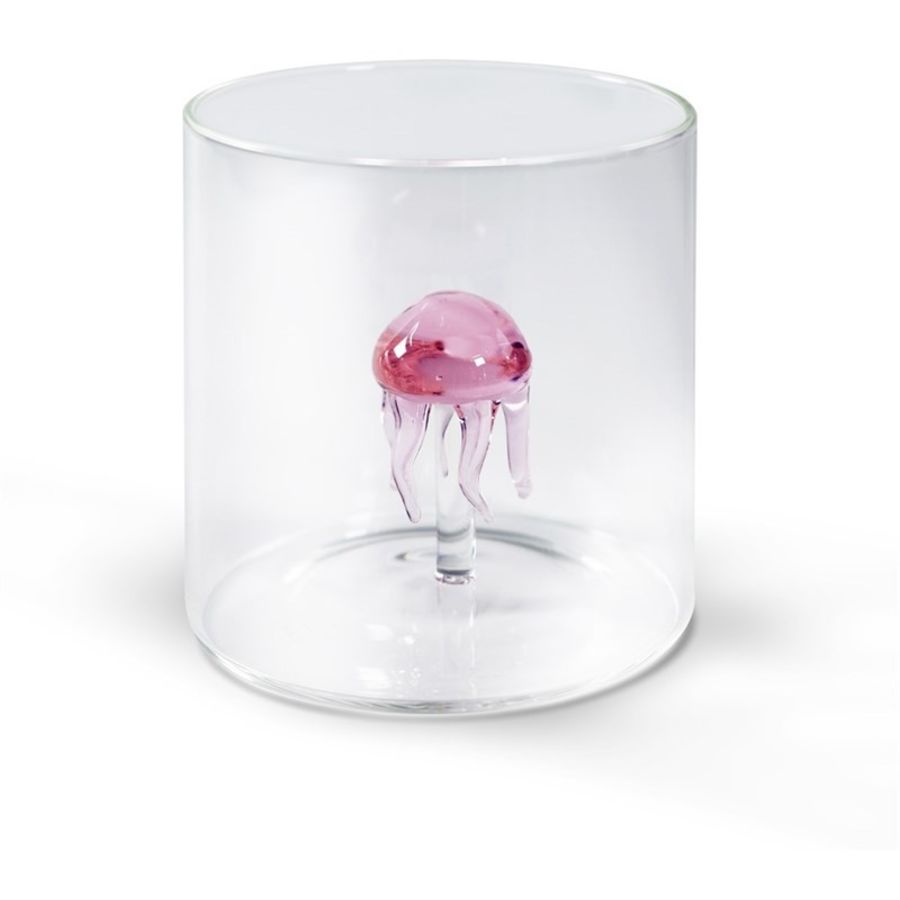 Glas mit Qualle